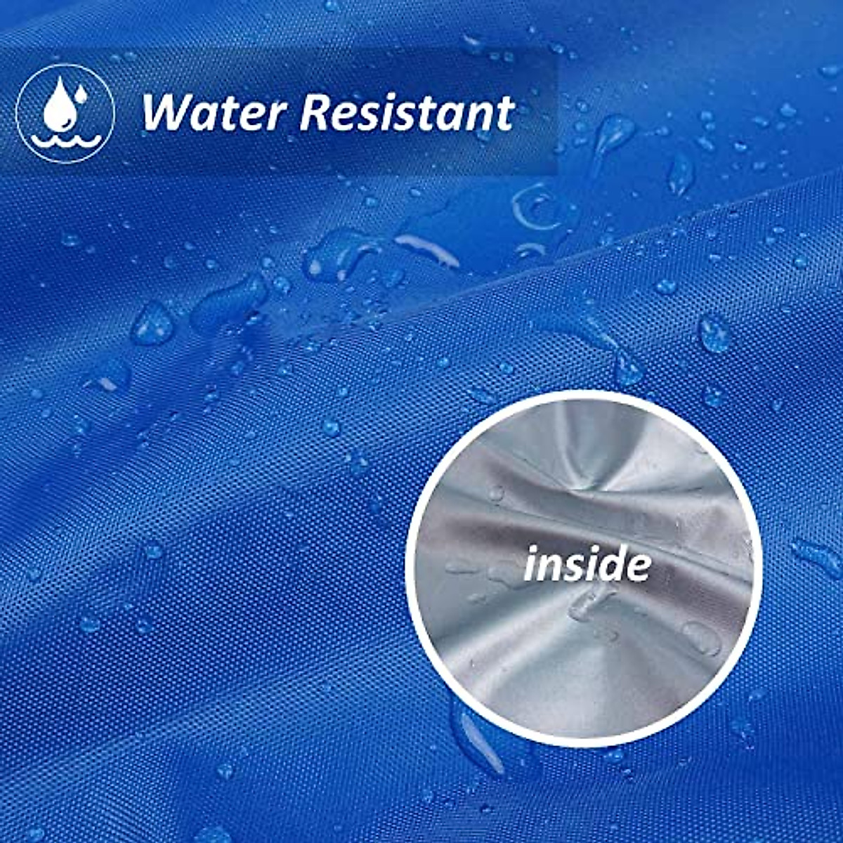 Queen Mattress Bag for Moving Storage Protector, Waterproof Reusable Mattress Cover with Heavy Duty 8 Handles Water Resistant Zipper Closure and 2 Adjustable Straps, Blue