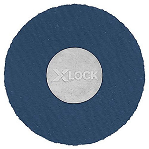BOSCH MGX0500 5 In. X-LOCK Backing Pad with X-LOCK Clip - Medium Hardness, Use with Fiber Discs, for Applications in Metal Surface Finishing, Weld Blending, Rust Removal