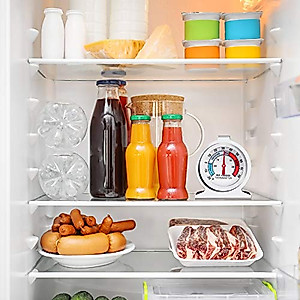 3PCS Refrigerator Freezer Thermometer - Refrigerator/Freezer/Fridge Temperature Cooler - Classic Series Large Dial Thermometer (3)