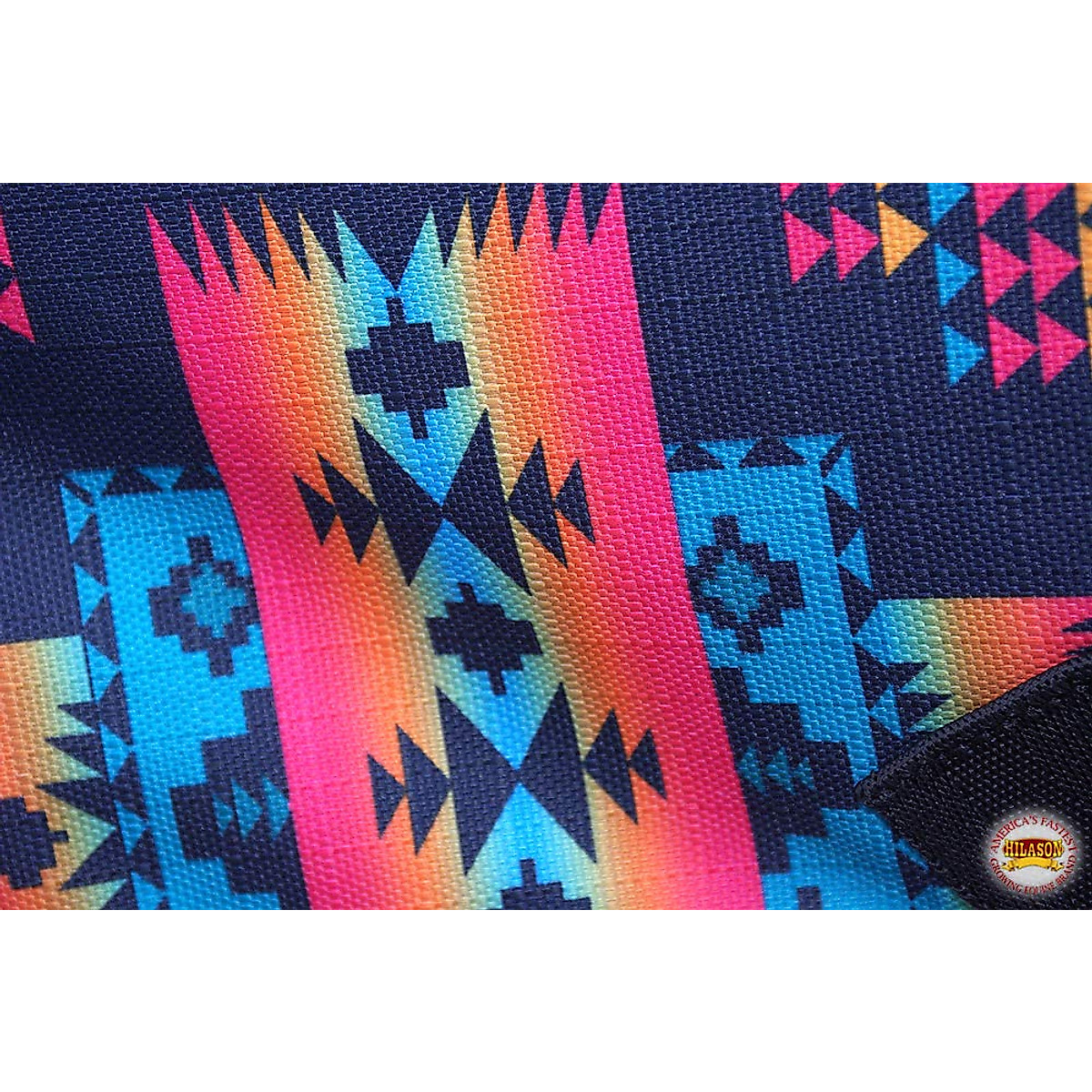 Black Aztec 84 in HILASON 600D Winter Waterproof Poly Horse Blanket Belly Wrap | Horse Blanket | Horse