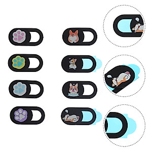 Milisten Sliding 8 PCS Camera Cover Webcam Cover Slide Laptop Privacy Cover Camera Slide Lens abs Slider Computer Webcam Slider