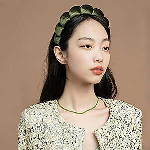 DJDZ Puffy Makeup Headband Spa Headband for Women, Sponge & Terry Towel Cloth Fabric Versed Headbands for Skincare,Yoga,Face Washing,Makeup Removal,Shower and Facial Mask