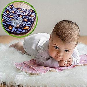 Organic Burp Cloths, 3-Pack of Double Layered Organic Cotton Burp Cloths Boy, Baby Girl Burp Cloths MADE IN EU, Absorbent Burp Clothes Unisex, Soft & Cosy Cotton Burp Cloth, Quick Drying Burping Cloth