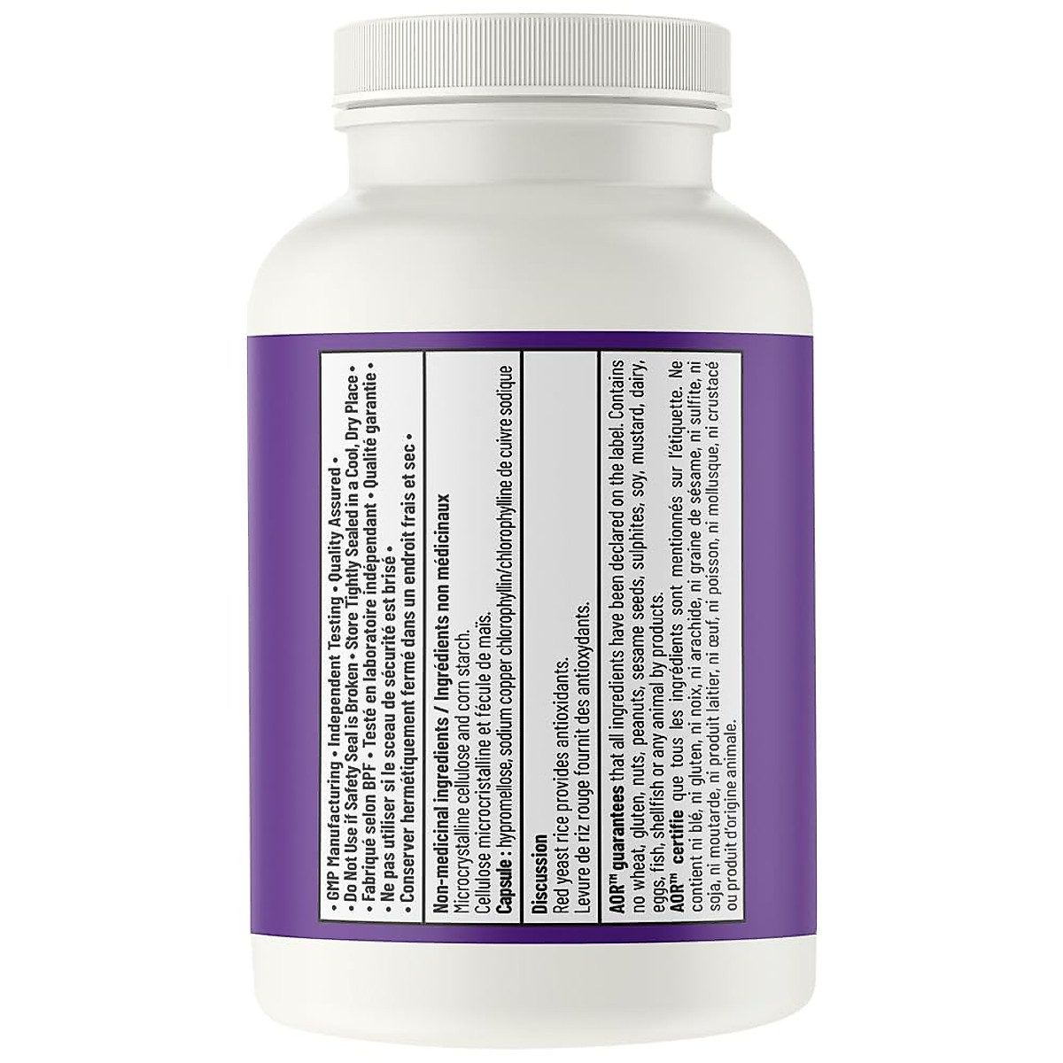 AOR Red Yeast Rice, 60 CT