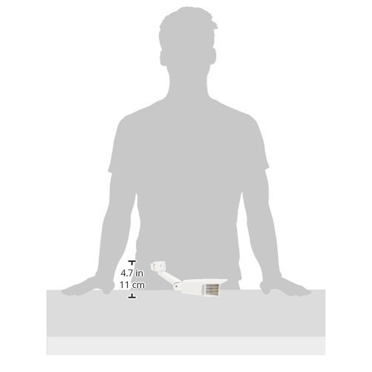 RAB Lighting STL200W Stealth Sensor, Plastic, 200 Degrees View Detection, 1000W Power, 120V, White