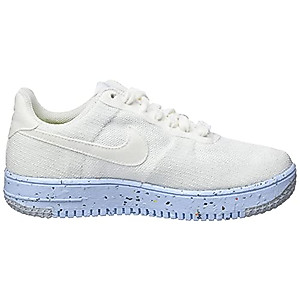 Nike Women's Air Force 1 Crater Flyknit shoes, White Pure Platinum 100, 8
