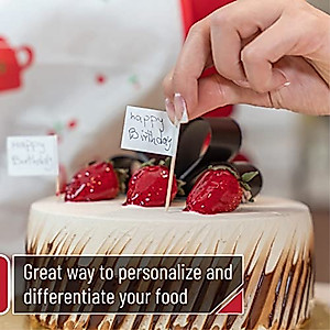 Mr. Pen- Blank Toothpick Flags, White, 100 Pcs, Cheese Markers, Cheese Labels for Charcuterie Board, Charcuterie Labels, Cheese Board Labels, Charcuterie Board Labels, Buffet Labels, Flag Toothpicks