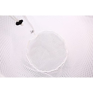 Mesh Laundry Bags with Drawstrin. Travel Laundry Bag. Machine Washable. Clothing Washing Bags for Laundry. Blouse. Bra. Hosiery. Stocking. Underwear. Healthy and harmless. pregnant women and baby clothing can be safely used 19.6*15.7 IN (Coarse-mesh)