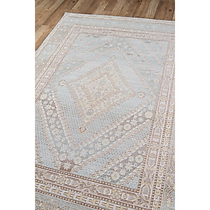 Momeni Isabella Traditional Geometric Flat Weave Area Rug, 2 ft 0 in x 3 ft 0 in, Blue
