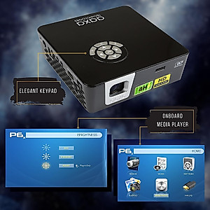 AAXA Technologies HP-P6X-01 DLP Projector - 16:9 - Black, Gray