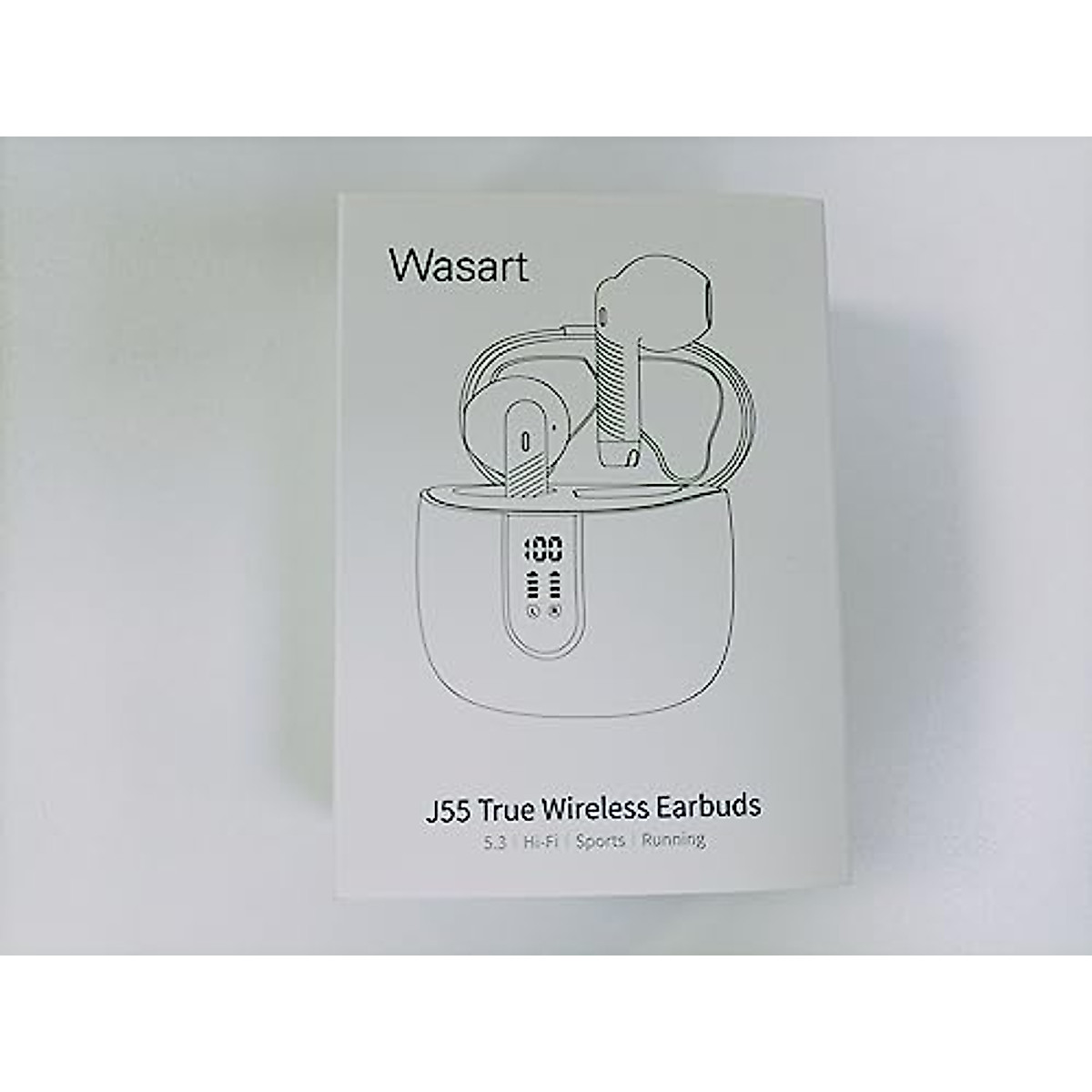 Wireless Earbud Bluetooth 5.3 Headphones with Clear Sound, 40H Playtime, Sport Earbud Touch Control with LED Digital Display, IP7 Waterproof Bluetooth Earphones Built-in Mic for Android iOS Workout