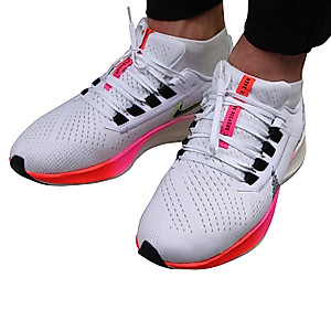 NIKE Women's Running Shoe, White Black Football Grey Pink Blast, 11