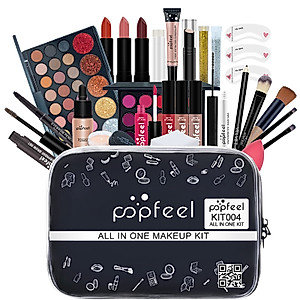Makeup Kit for Women Full Kit, 27PCS All-in-one Makeup Gift Set, Include Eyeshadow Palette, Lip Gloss Set, Makeup Brush Set, Foundation, Concealer