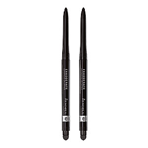 Rimmel London exaggerate auto waterproof eye definer in blackest black, 2 Count