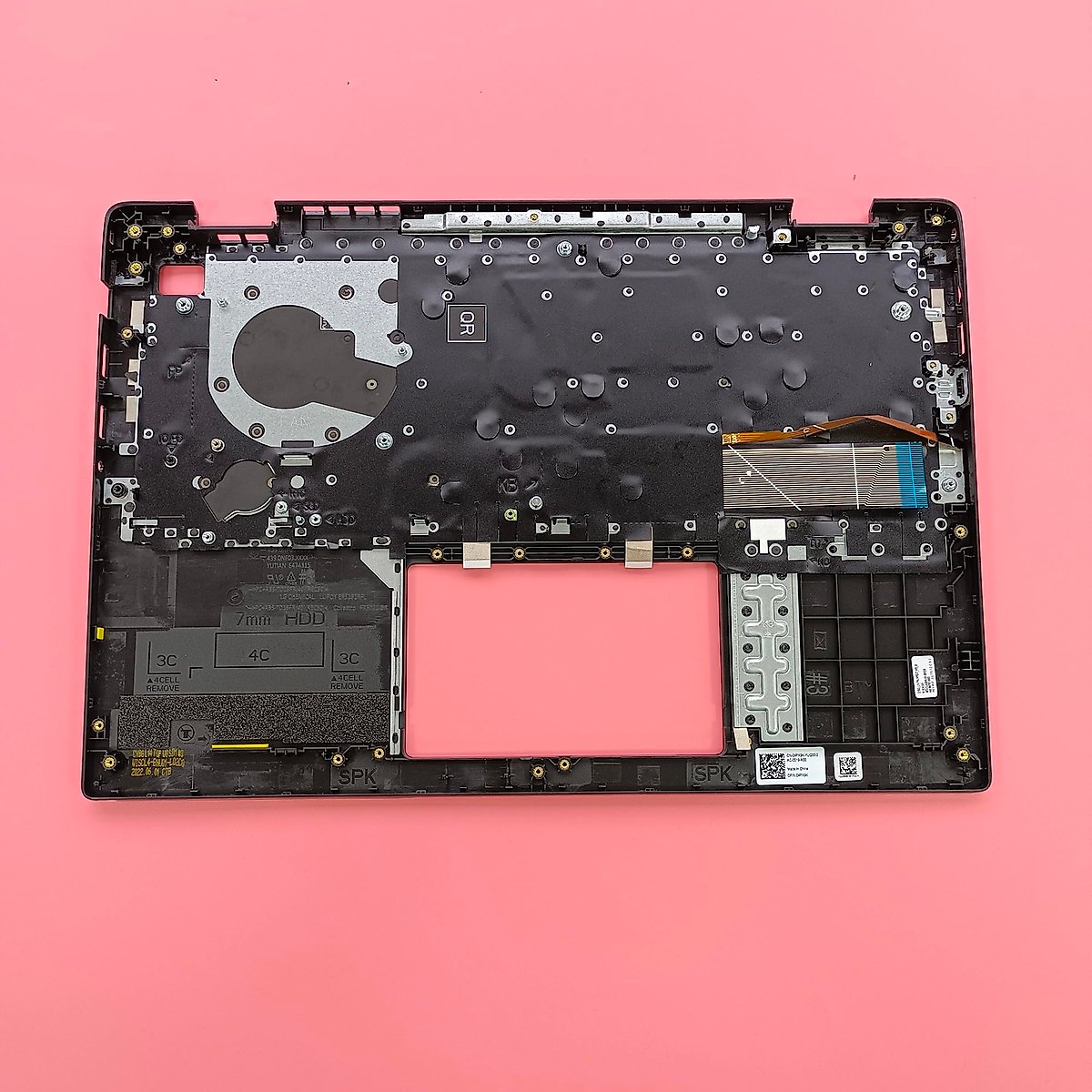 wzqrps Replacement Laptop Upper Case Palmrest Backlit Keyboard Assembly Part for Dell Latitude 14 3420 E3420 04PX9K 4PX9K Black