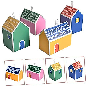 ULTECHNOVO 32 Pcs Candy Cookie Box Christmas Gift Bags Candy Holder Sugar Cookies Small Packaging Supplies Candy Container Handheld Present Bags Gift Packing Cases Paper Biscuit Multifunction