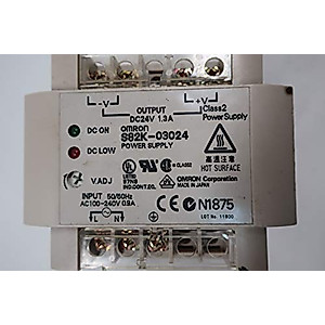 OMRON S82K-03024 Power Supply 100-240V-AC 1.3A AMP 24V-DC