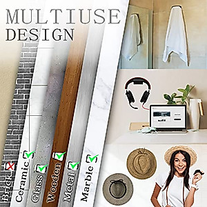 Hat Rack for Wall (14-Pack) - Hat Racks for Baseball Caps, Adhesive Hat Hooks for Wall, No Drilling Hat Organizer Cowboy Hat Holder, Strong Hat Hanger to Display for Door, Closet (Upgrade-Black)