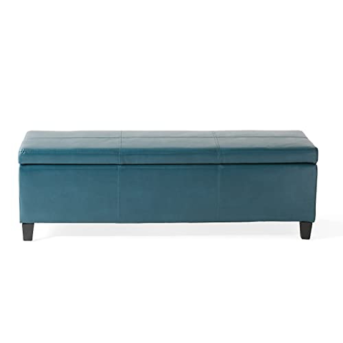 Christopher Knight Home Glouster PU Storage Ottoman, Teal 17. 50D x 51. 25W x 16. 25H