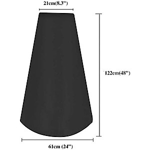 QEES Outdoor Patio Chiminea Cover Chiminea Protection with Waterproof, Chimney Fire Pit Heater Cover, Outdoor Garden Heater Cover (420 Black Oxford Cloth)