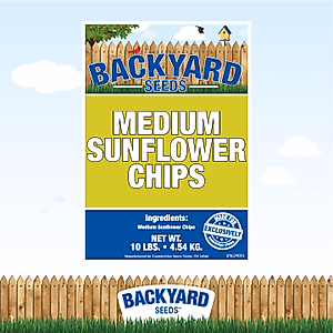 CountryMax Sunflower Chips Medium Sized Shelled No Waste Bird Seed (5 Pounds)