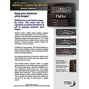 Midnite Solar Battery Capacity Meter, Model# MNBCM