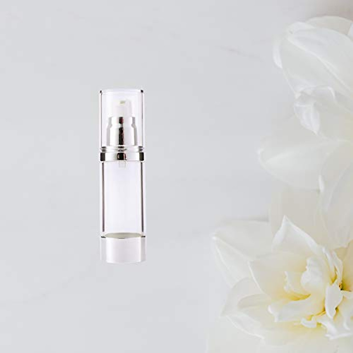 FALOME 6pcs Airless Pump Bottle Empty Refillable Travel Lotion Pump Containers for Refillable Cosmetic Bottle Foundation Pump