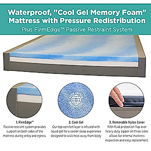 Marathon by NAMC Advanced Care 80" X 36" X 6" Hospital Bed Memory Foam Mattress