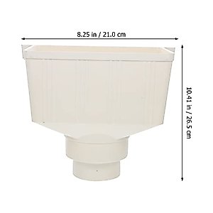 DOITOOL Gutter Downspout Adapter Universal Rainwater Gutter Downspout Outdoor Downspout Drainage Connector for Gutter Downspout Extensions (10.41x8.25x5.82 Inch)