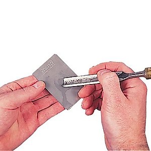 Trend 3-Inch Double-Sided Diamond Sharpening Stone, 1000 & 600 Grit, Credit Card Sized Carvers Honing Stone with Storage Wallet, DWS/CC/FF