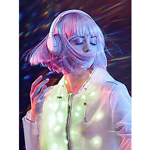 Calhuber Kids Headphones, K12 Foldable Children with Tangle-Free 3.5mm Jack Cord, Over-Ear Wired Headset for Children/Teens/Girls/Smartphones/School/Kindle/Airplane Travel/Plane/Tablet (Pink)