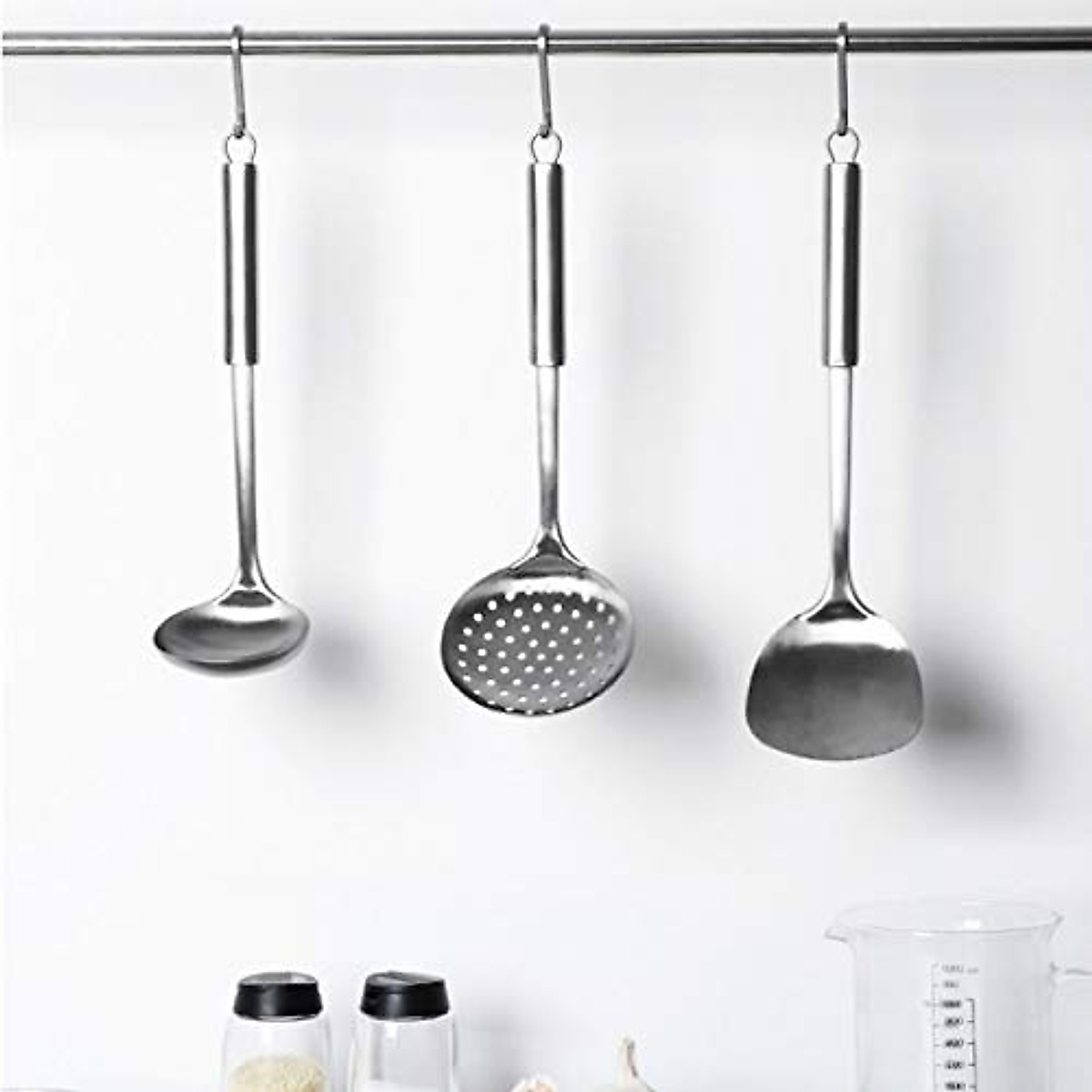 GGEBF 3 Piece Stainless Steel Kitchen Utensil Set Noodle Spoon Kitchen Cooking Tool Not Easily Deformed