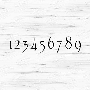 Personalized Mailbox Numbers - Street Address Vinyl Decal - Custom Decorative Numbering Street Name House Number Gift E-004d - Back40Life