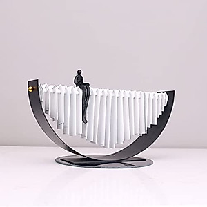 SDGH Model Room Study Porch Metal Character Decoration Bookcase Light Luxury Soft Decoration