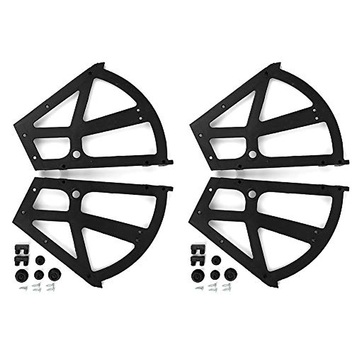 4Pcs/Set Home Furniture Shoes Drawer Cabinet Hinge Flip Plate Frame Turning Rack Accessory Replacement Fittings Stainless Steel for Kitchen Living Room