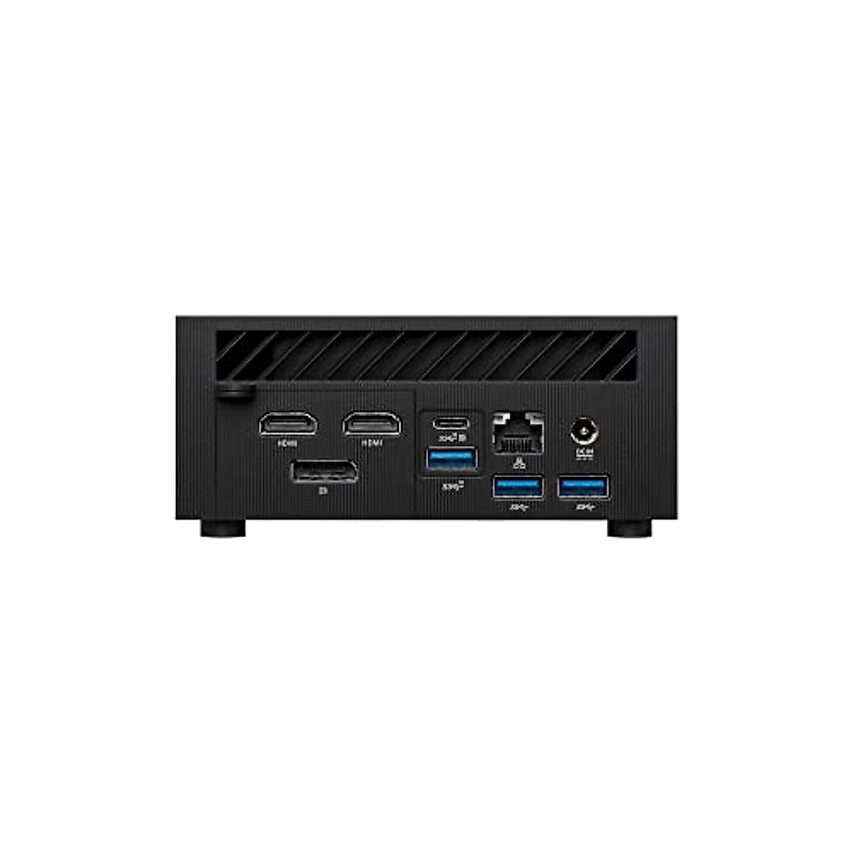 ASUS ExpertCenter PN52 Mini PC Barebone with AMD 8-Core R7-5800H, Quad-4K displays, 7 x USB, up to 64GB DDR4 RAM, Triple Storage Design, WiFi 6E, Bluetooth, USB-C with VESA Mount,Black