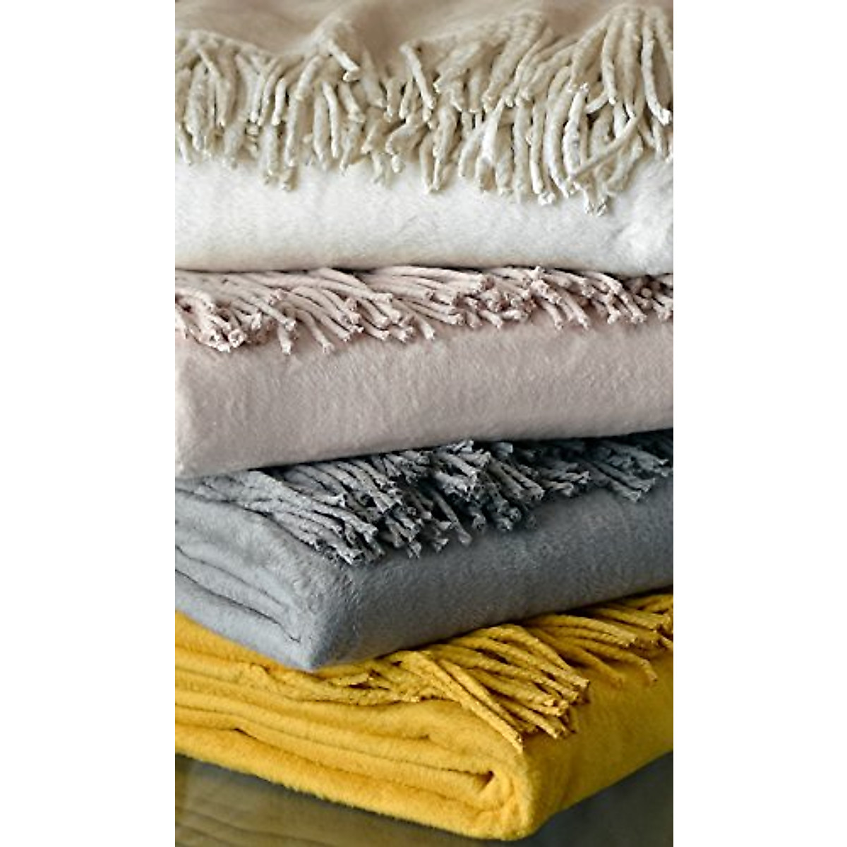 Luxury Pure 100% Mulberry Silk Throw, Genuine Natural 100% Silk Oversized Super Soft Plush Blanket in Ivory or Beige (Ivory)