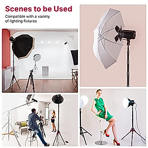 ULANZI Light Stand Carbon Fiber MT-49, Adjustable Tripod Stand for Photography with Phone Clip, 194cm/76.4inch Studio Sturdy Tripod for Speedlight Flash Softbox Strobe Light Camera with Carrying Bag