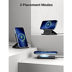 Wireless Charger [2 Pack], 2 in 1 Wireless Charger Stand, JSAUX 10W Wireless Charging Stand Compatible with iPhone 14/14 Pro/14 Plus/14 Pro Max/13/12/11, Samsung Galaxy S23/S23 Ultra/S22/S22 Ultra/S21