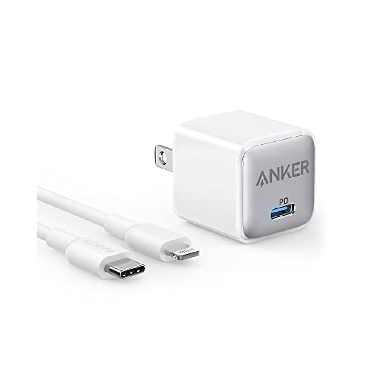 Anker USB C Charger 20W with 3ft USB-C to Lightning Cable, 511 Charger (Nano Pro), PD Durable Compact Fast Charger, for iPhone 14/14 Plus/14 Pro/14 Pro Max/13, Galaxy, iPad/iPad Mini