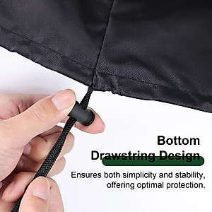 FlexiDapt Coffee Maker Cover, Universal Waterproof and Dustproof Shield for Countertop Appliances in Home, Garage and Office, Black