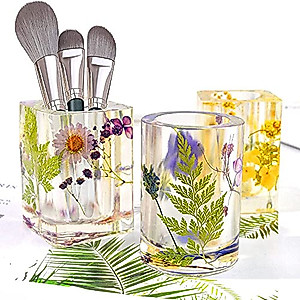 Dispenser Pump Bottle Resin Mold Kit, 1pcs Silicone Bottle Mold with 6pcs Pump Dispenser for Soap,Shampoo,Lotions and Creams, Pump Bottles Mold for Hand Sanitizer, Conditioner, Home Decor(Square)