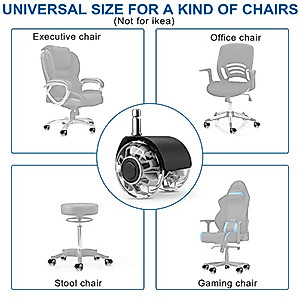Office Chair Wheels Replacement-2 Inch Heavy Duty Caster Wheels,Quick & Quiet Rolling Chair Casters (Set of 5),Desk Chair Wheels Universal Fit,Safe for All Floor or Carpet