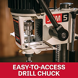 JET Benchtop Mortiser, 1/2" Chisel, 4-3/4" Stroke, 1Ph 115V (Model JBM-5)