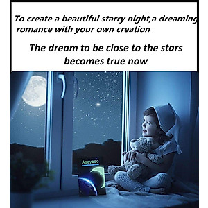 Aooyaoo Glow in The Dark Stars Wall Stickers, Glowing Stars for Ceiling and Wall Decals, 3D Glowing Stars,Excluding The Moon，Perfect for Kids Bedding Room or Party Birthday Gift(452Pcs, Green)