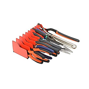 MLTOOLS Pliers Cutters Organizer Pro – Non-Slip Rubber Base Fuel & Solvent Resistant Durable Long-Lasting Tool Storage Box Rack 10 Tools Plier Made in USA | P8248 (2 Pack)