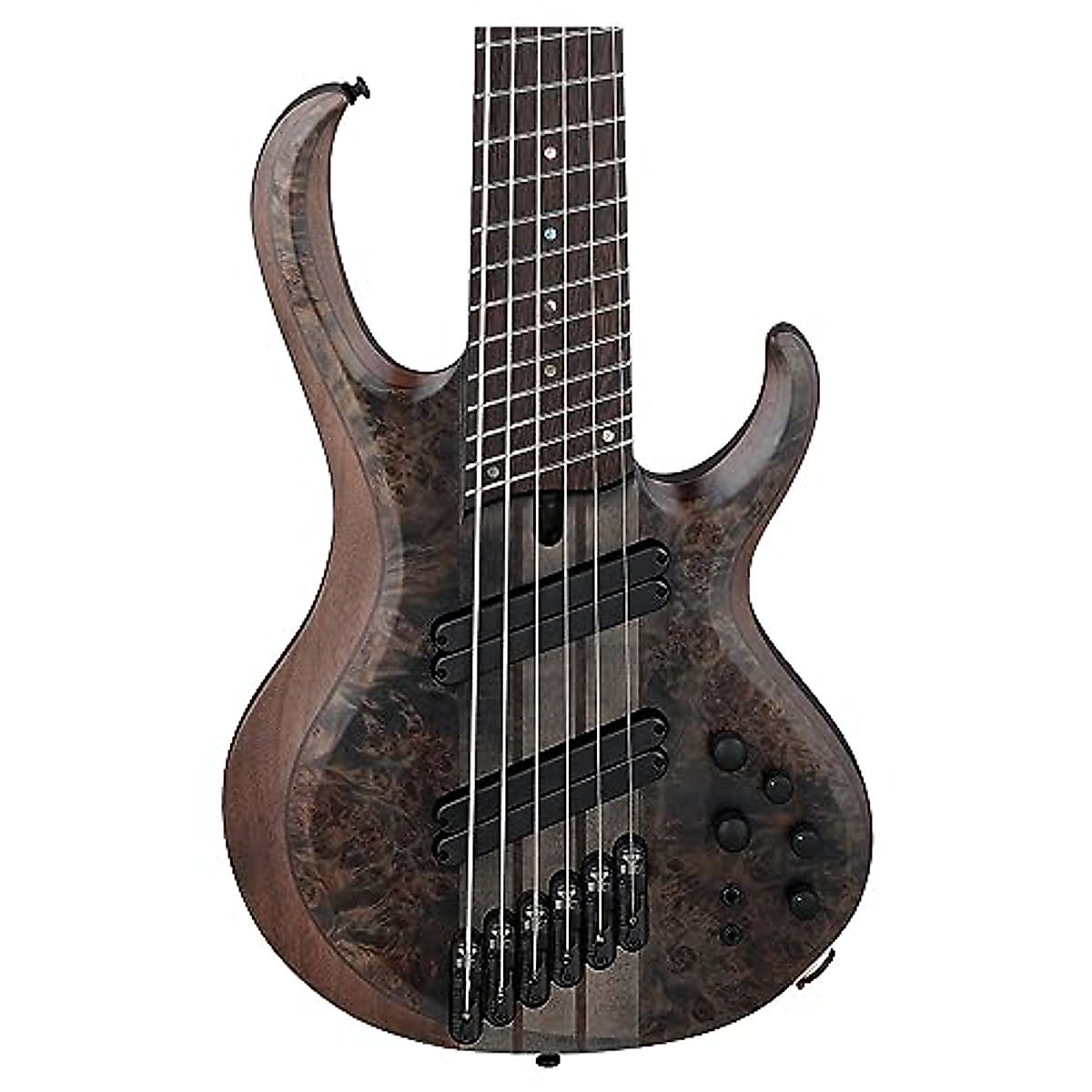 Ibanez BTB806MS 6-string Bass Guitar - Transparent Gray Flat
