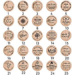 Personalized 100 PCS Wine Bottle Cork Stoppers with Foiled Thank You Stand Card,Personalized Wedding Favors Bridal Shower Favors