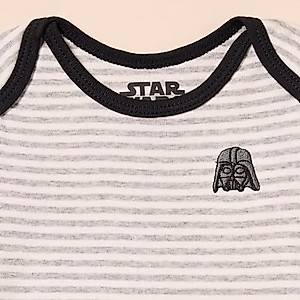 Amazon Essentials Disney | Marvel | Star Wars Unisex Babies' Short-Sleeve Bodysuits, Pack of 6, Star Wars Tiny Trooper, 0-3 Months