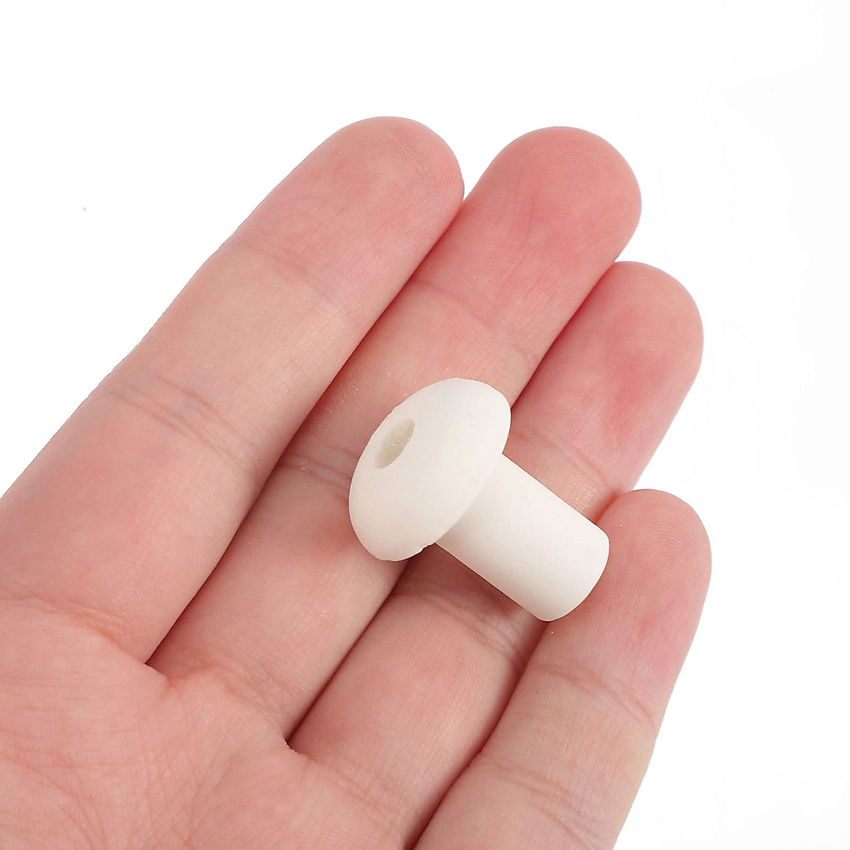 18pcs Lamp Accessories Wick Ceramic Holder Tiki Torch Wicks Oil Lantern Caps Burner Kit Tiki Torch Wick Replacement Tiki Wick Rope Plastic Cap Lamps